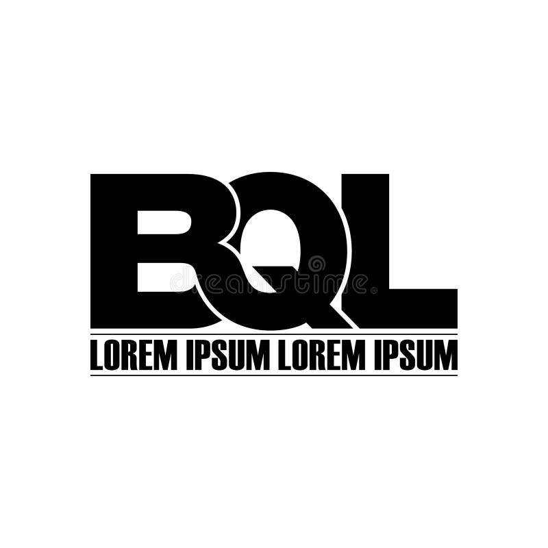 Letter BQL Simple Monogram Logo Icon Design. Stock Vector ...