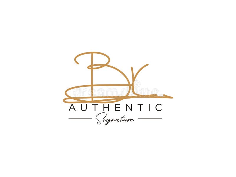 Letter BR Signature Logo Template Vector Stock Vector - Illustration of ...