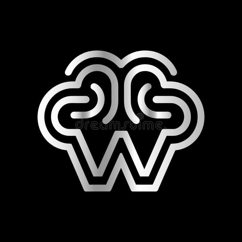 Letter Brain Logo and Icon Vector Illustration Template Design. Stock ...