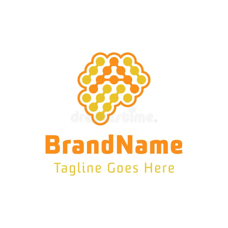 Letter a Brain Wave Logo, for Business Related To the Brain with a ...