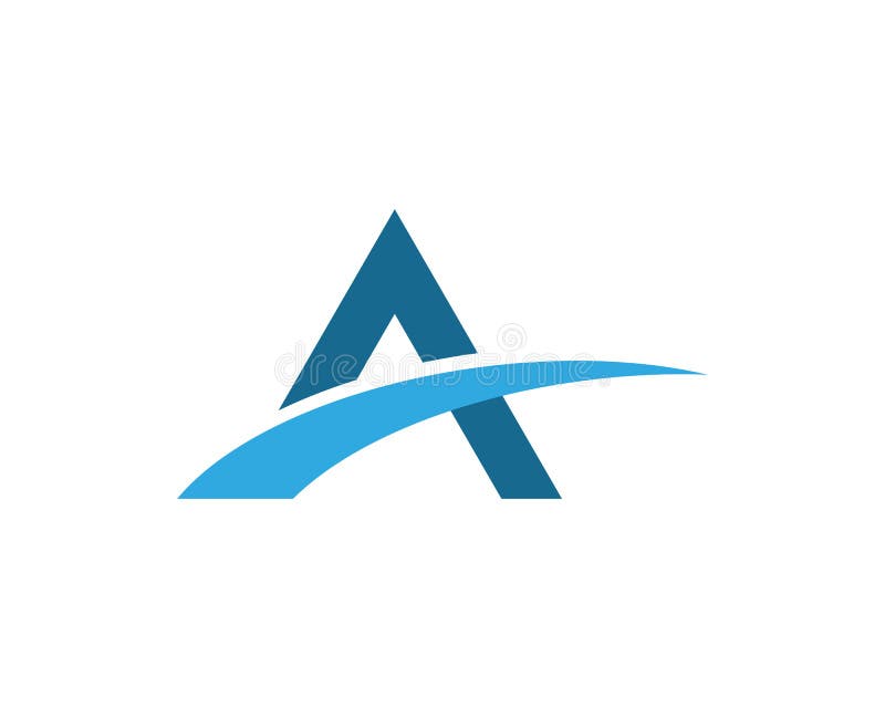 A Letter Bridge Icon Logo Template Stock Vector - Illustration of ...