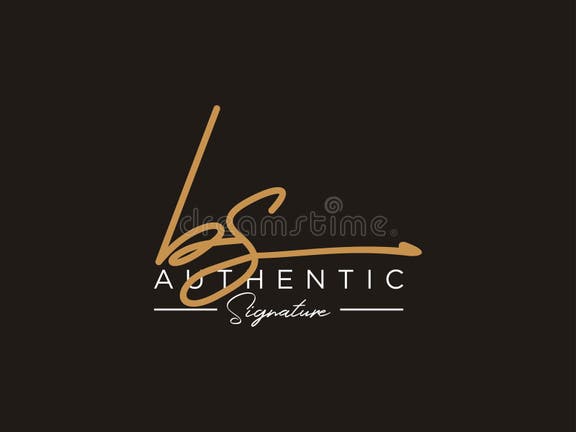 Letter BS Signature Logo Template Vector Stock Vector - Illustration of ...