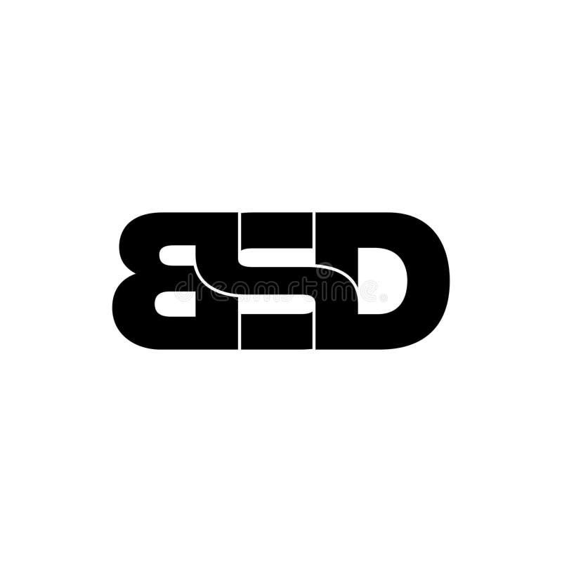Letter BSD Simple Monogram Logo Icon Design. Stock Vector ...