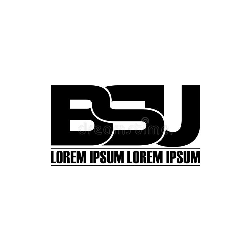 Letter BSU Simple Monogram Logo Icon Design. Stock Vector ...