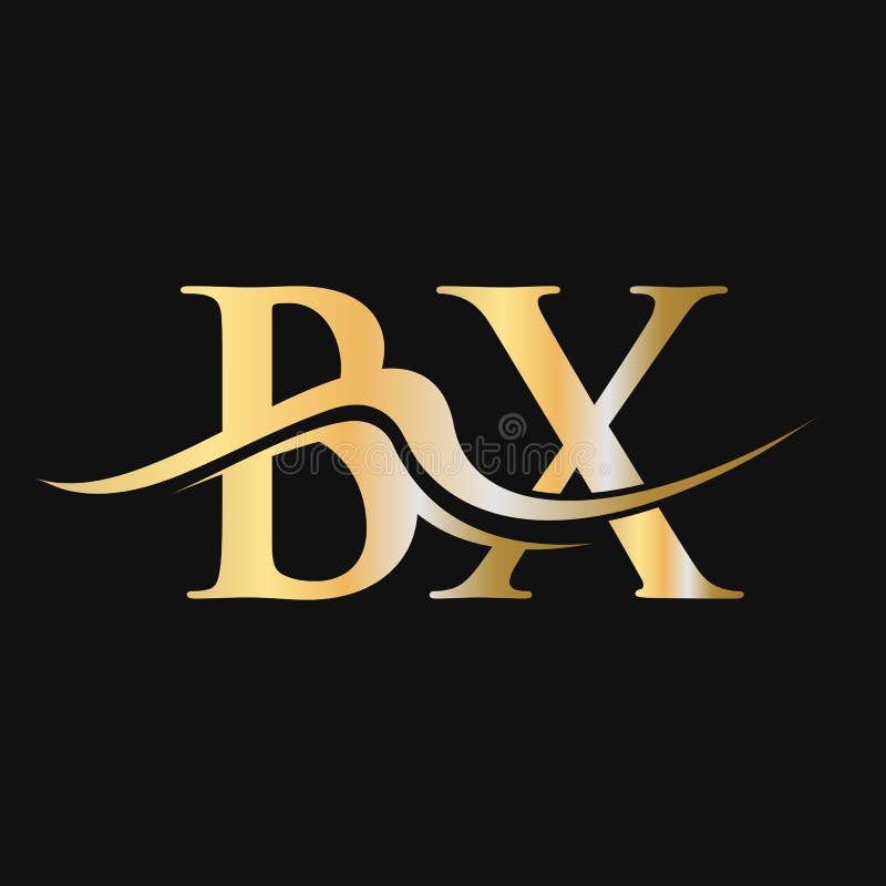 Letter BX Logo Design. Initial BX Logotype Template Stock Vector ...