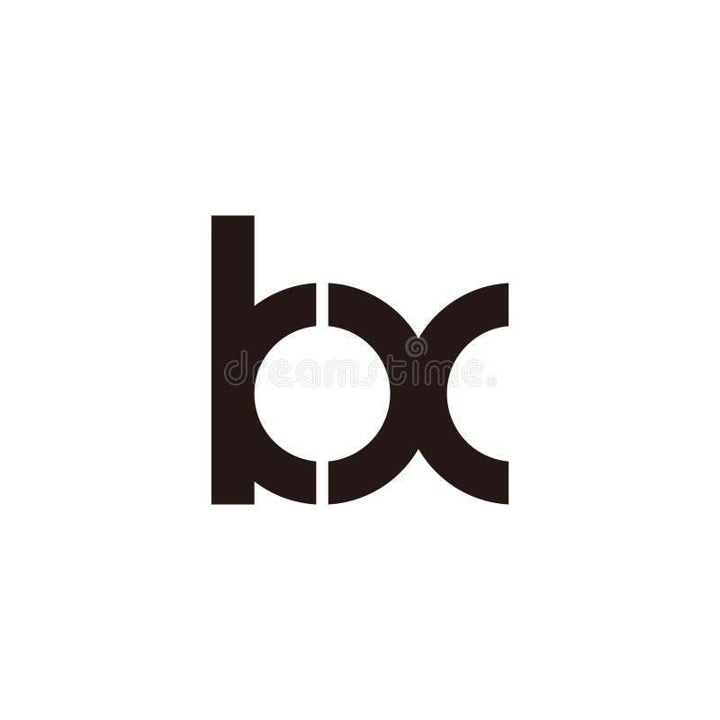 Letter Bx Simple Linked Geometric Logo Vector Stock Vector ...