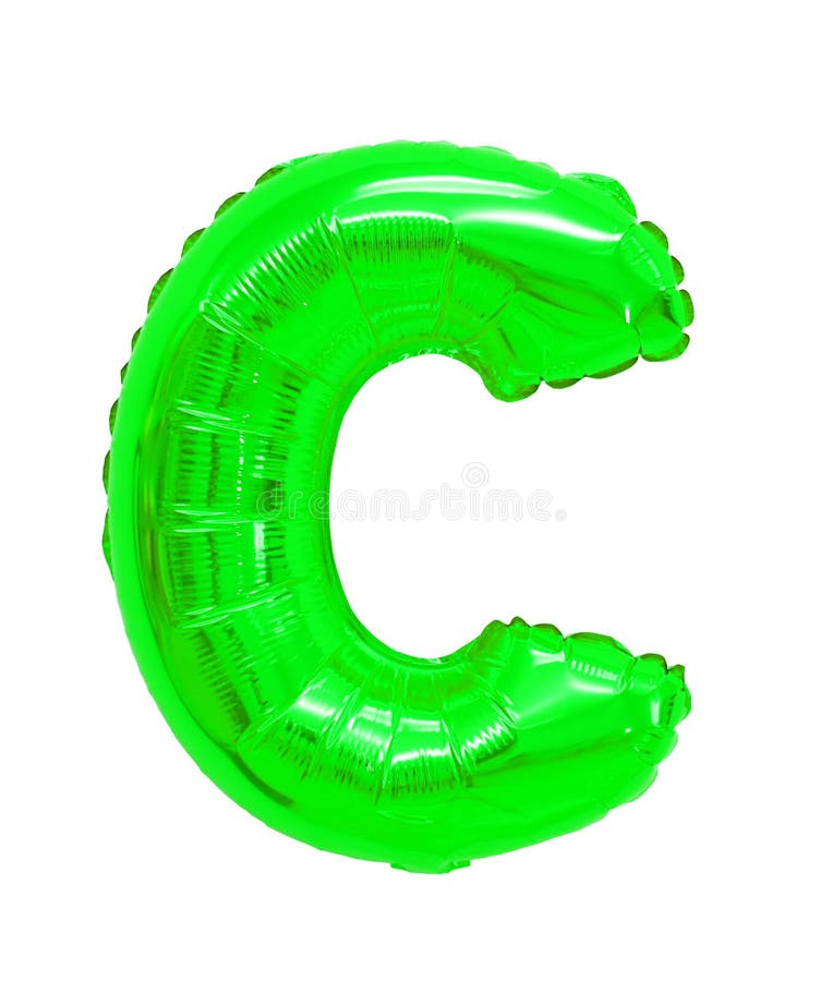 Letter c from a balloon stock photo. Image of glossy - 131967890
