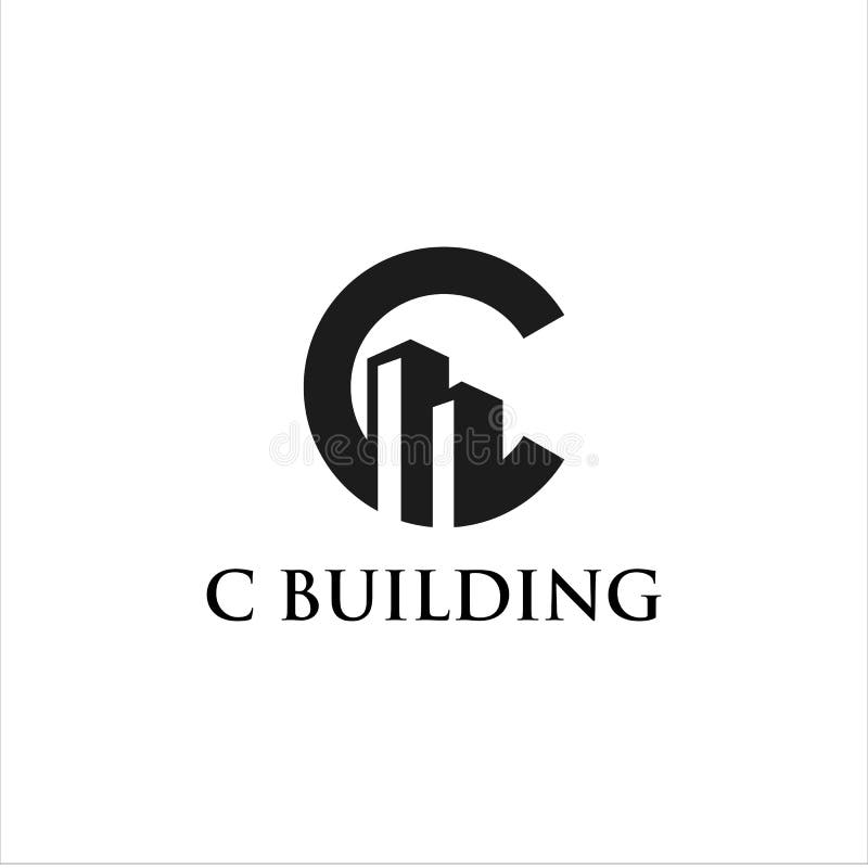 Letter C Building Logo Design Graphic Template Stock Vector ...