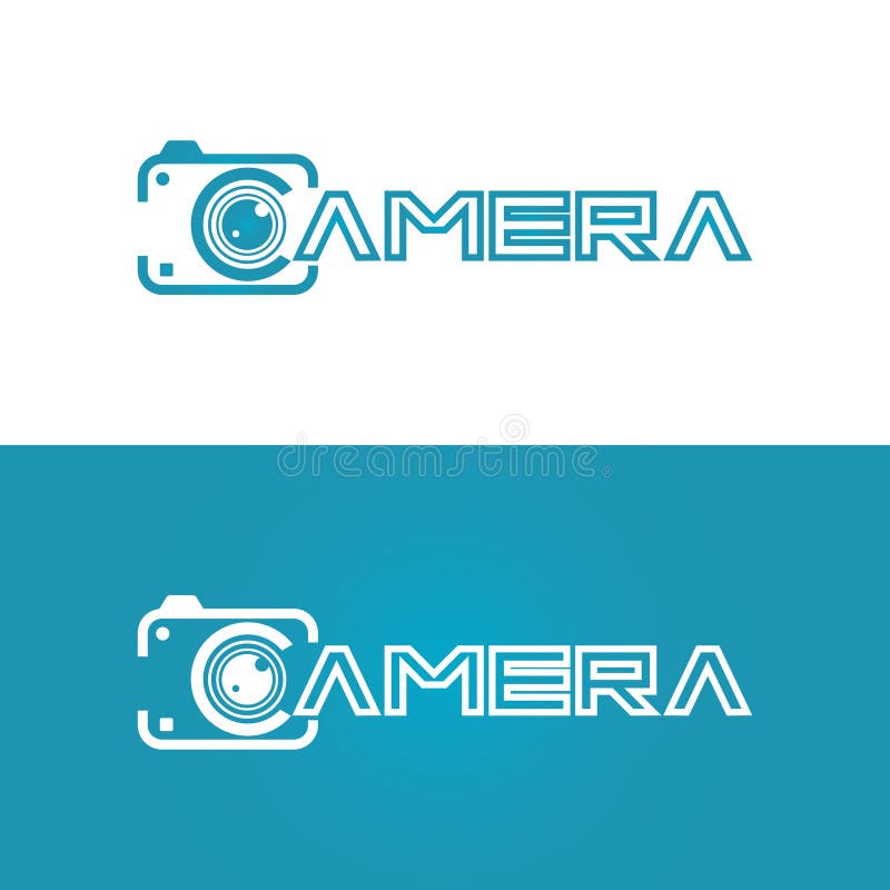 Letter C with Camera Logo Design Vector Illustration Template Stock ...