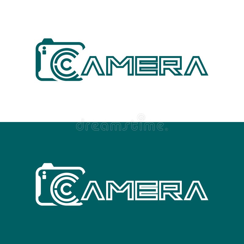 Letter C with Camera Logo Design Vector Illustration Template Stock ...