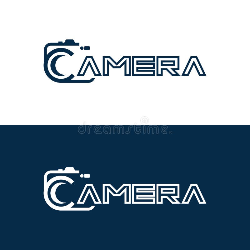 Letter C with Camera Logo Design Vector Illustration Template Stock ...