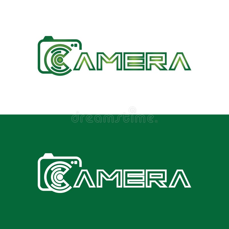 Letter C with Camera Logo Design Vector Illustration Template Stock ...