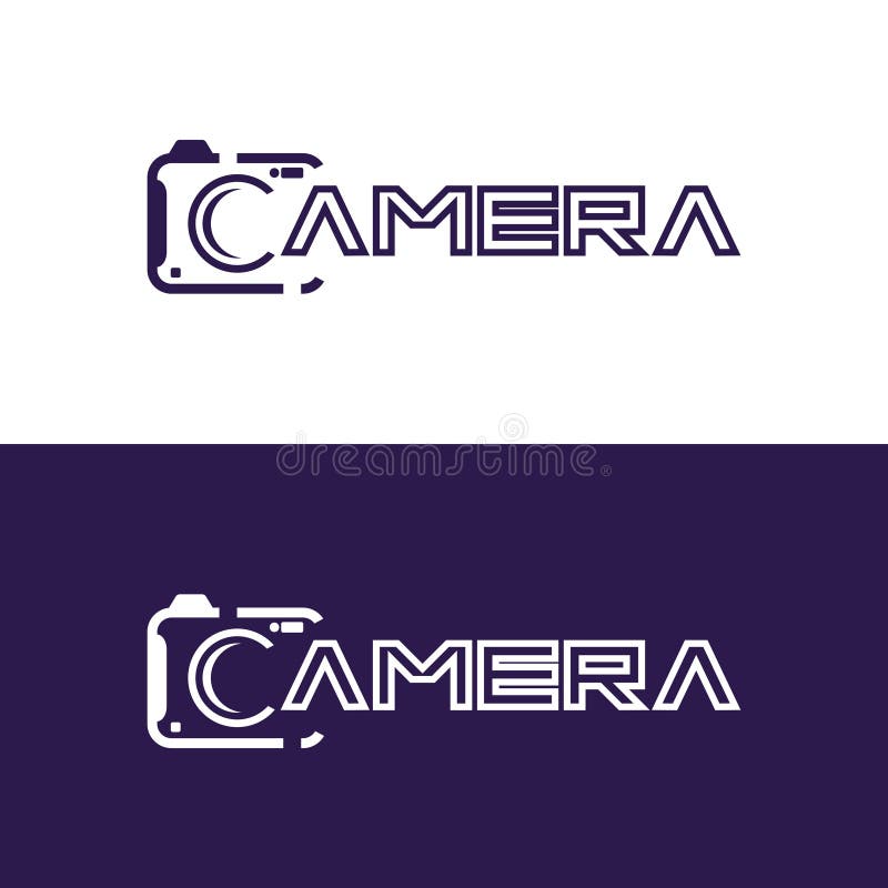 Letter C with Camera Logo Design Vector Illustration Template Stock ...
