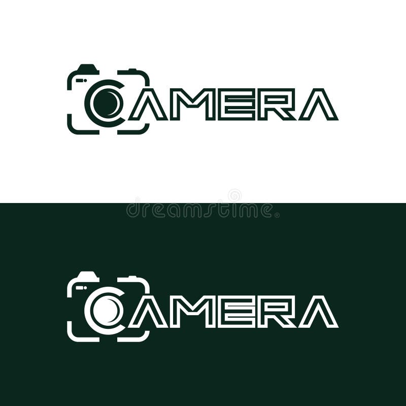 Letter C with Camera Logo Design Vector Illustration Template Stock ...