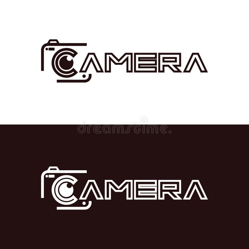 Letter C with Camera Logo Design Vector Illustration Template Stock ...
