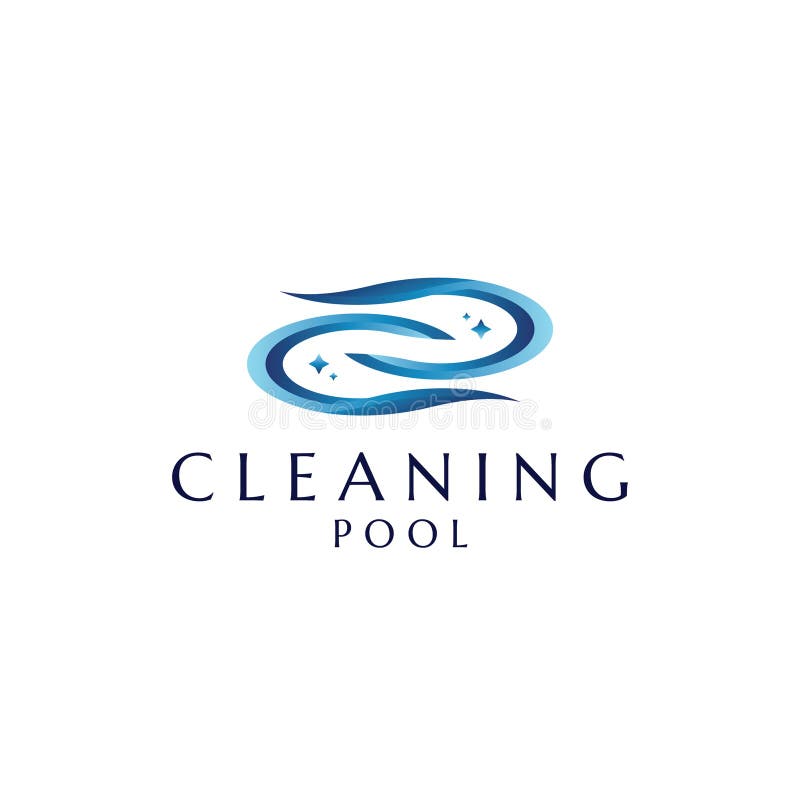 Letter C or CC Cleaning Pool Logo Stock Vector - Illustration of worker ...