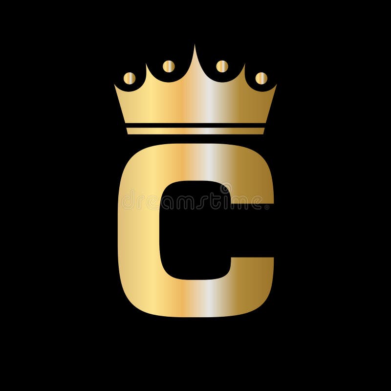 Letter C Charity Crown Logo Design with Unit Symbol Vector Template ...