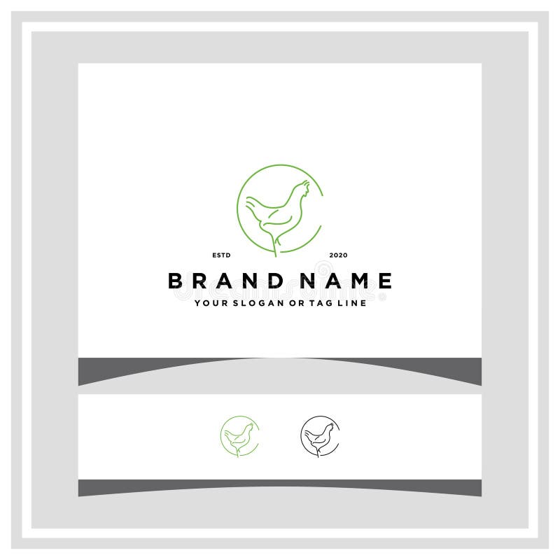 Letter C Chicken Logo Design Concept Vector Stock Vector - Illustration ...