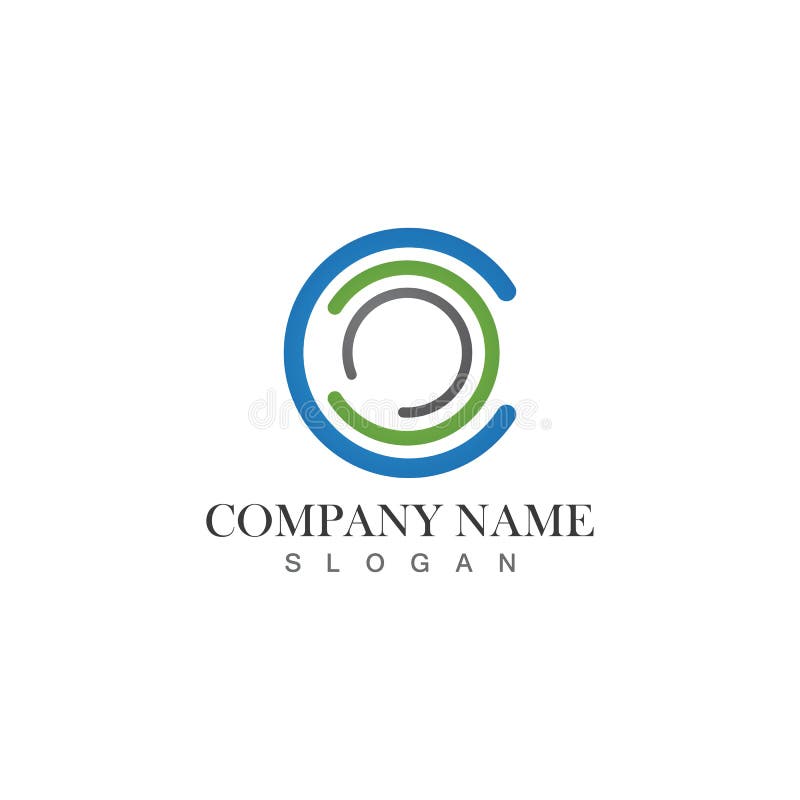 Letter C Circle Logo Template Design Vector. Stock Vector ...