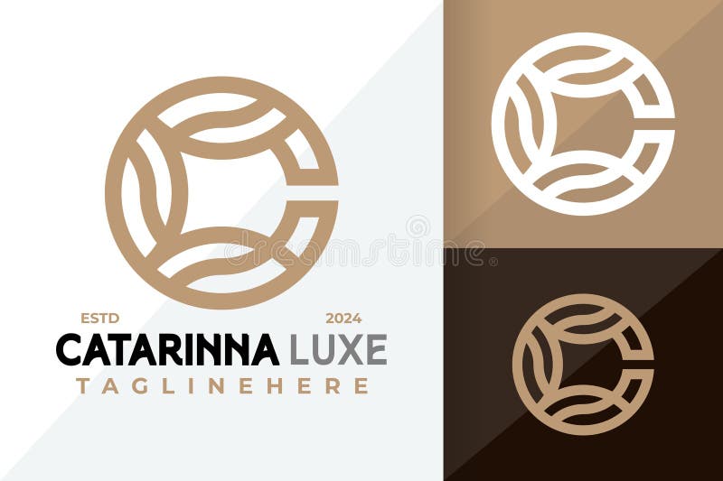 Letter C Circle Unique Logo Icon Vector Design Illustration Stock ...