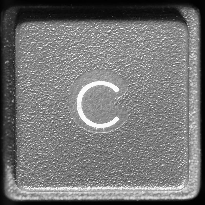 Letter C on Computer Keyboard Stock Image - Image of text, typing ...