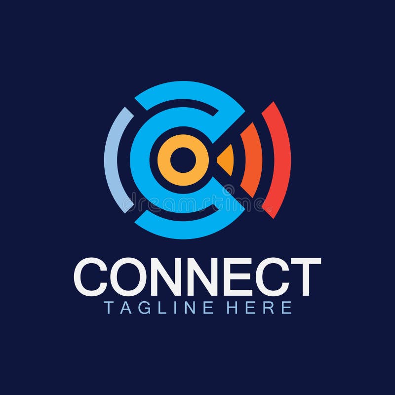 Letter G Signal Connect Circle Wireless Internet Wifi Logo Design ...