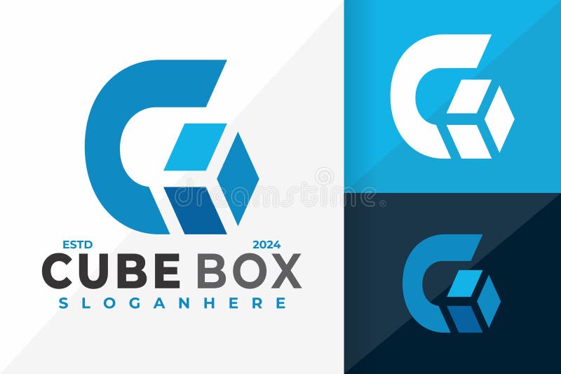 Letter C Cube Box Logo Design Vector Symbol Icon Illustration Stock ...