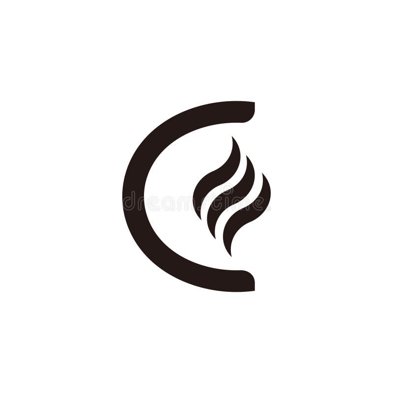 Letter C Curves Decoration Symbol Logo Vector Stock Vector ...