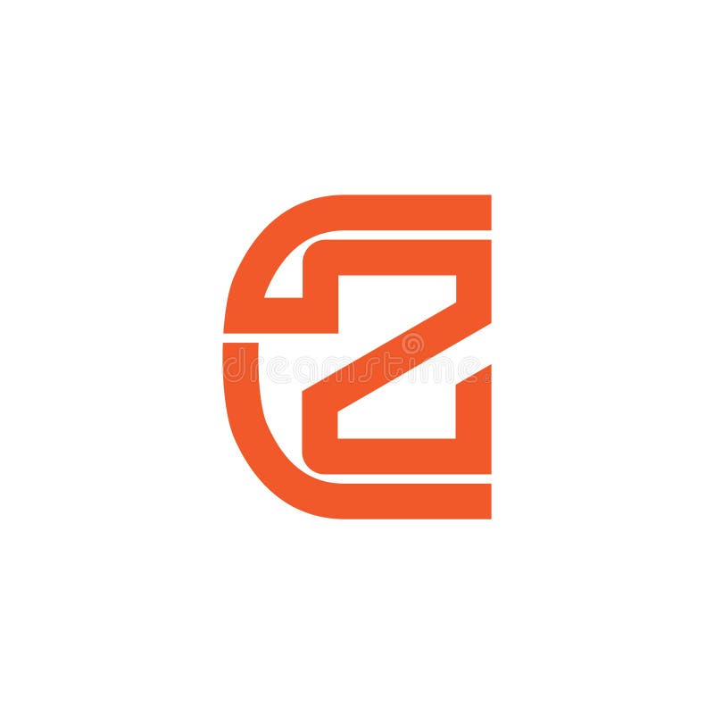 Letter C2 Cz Symbol Geometric Logo Vector Stock Vector - Illustration ...