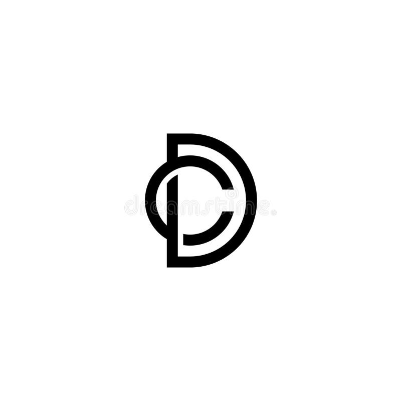 Letter C and D stock vector. Illustration of designer - 214654610