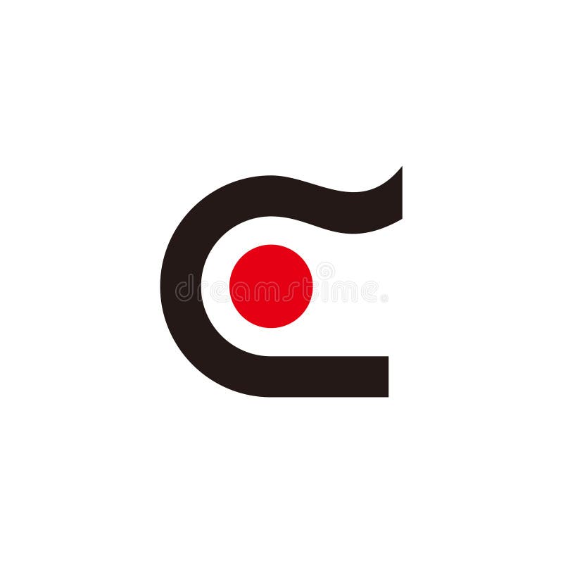 Letter C Dot Motion Linear Simple Geometric Logo Vector Stock Vector ...