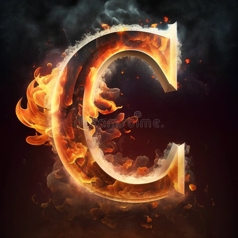 Fire Letter C Stock Illustrations – 386 Fire Letter C Stock ...