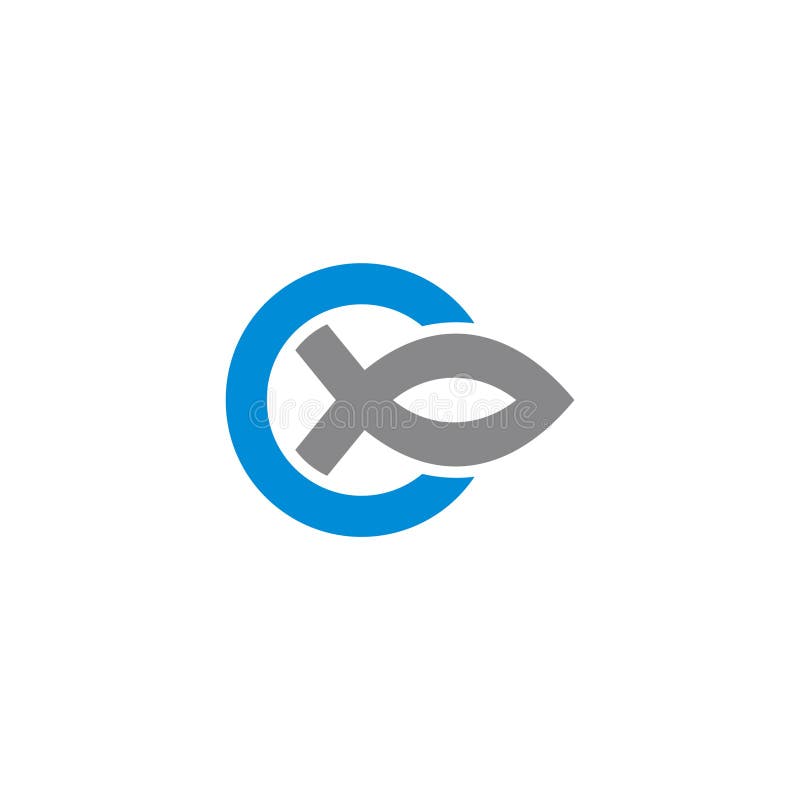 Letter C Fish Water Symbol Simple Logo Vector Stock Vector ...