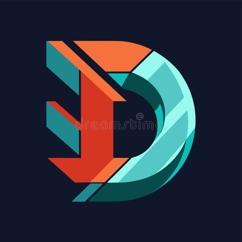 The Letter C is Formed by a Unique Design of Overlapping Shapes in this ...