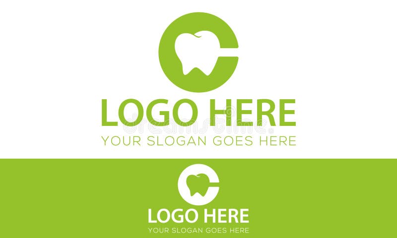 Letter C Green Color Negative Space Tooth Dental Clinic Logo Design ... Letter C Green Color Negative Space Tooth Dental Clinic Logo Design ...