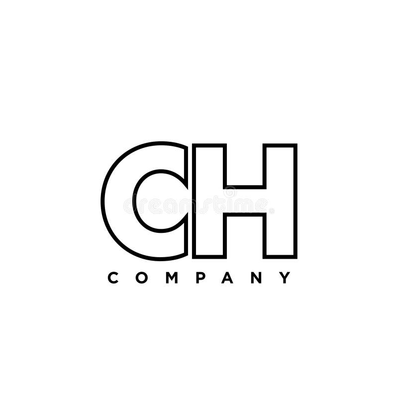 Letter C and H, CH Logo Design Template. Minimal Monogram Initial Based ...