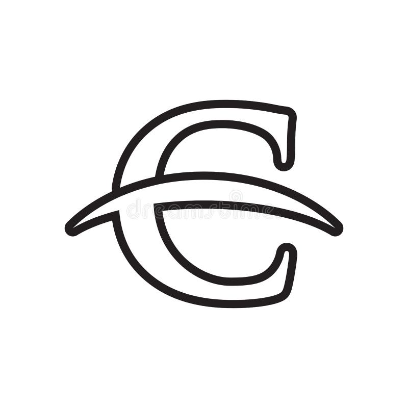 Letter C Icon Symbol Design Vector Stock Vector - Illustration of ...
