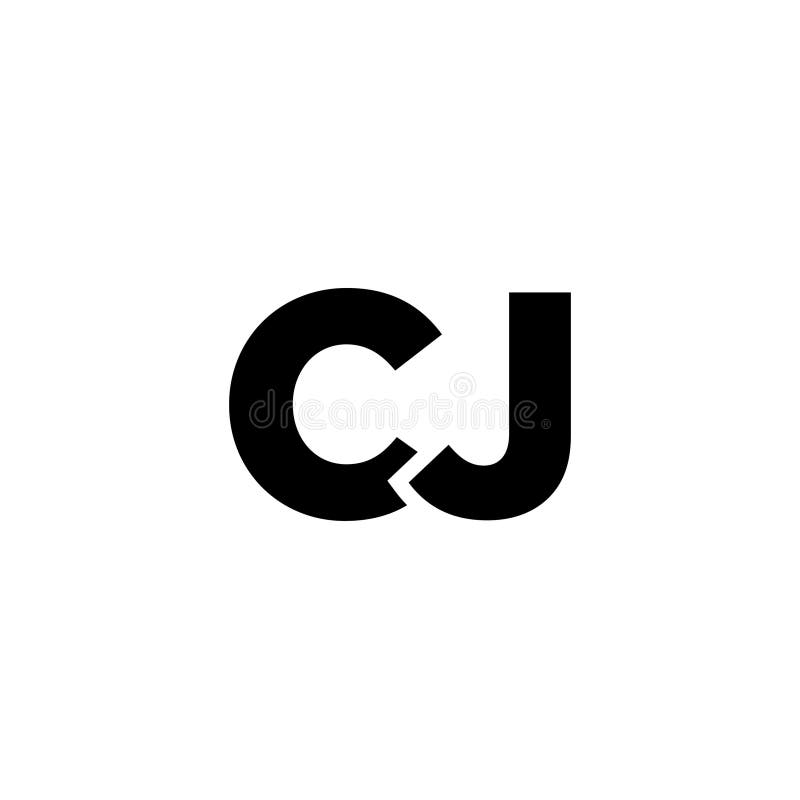 Letter C and J, CJ Logo Design Template. Minimal Monogram Initial Based Logotype Stock Vector ...