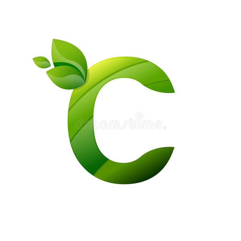 Letter C Leaf Nature Logo Icon Vector Stock Vector - Illustration of ...