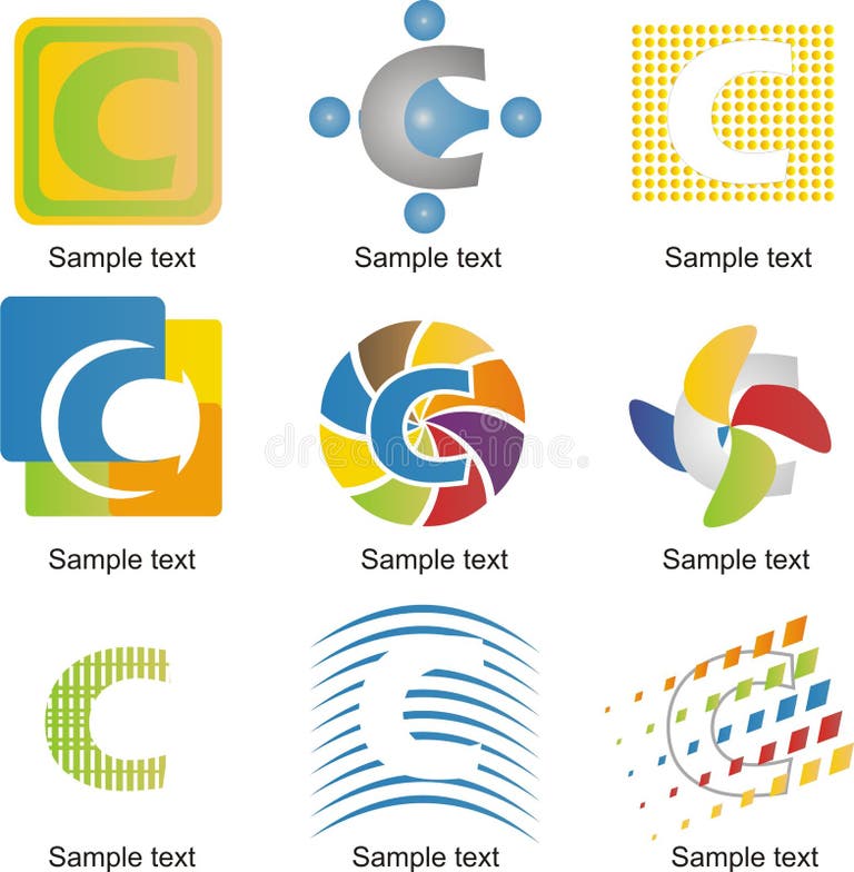 Letter C Alphabetical Logo Stock Illustrations – 323 Letter C ...