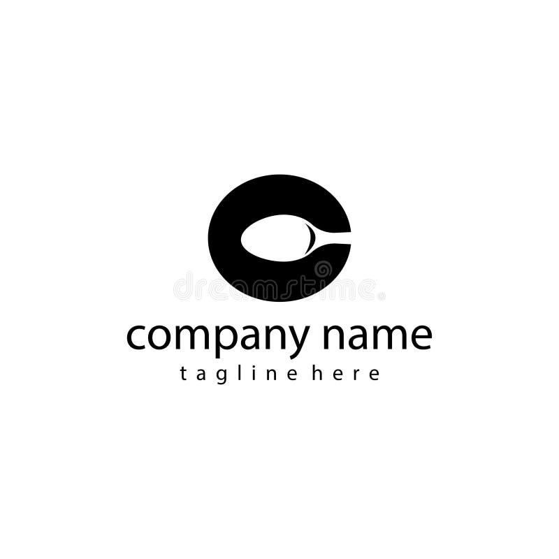 Letter C Logo Creative Illustration Spoon Design Vector Template Stock ...