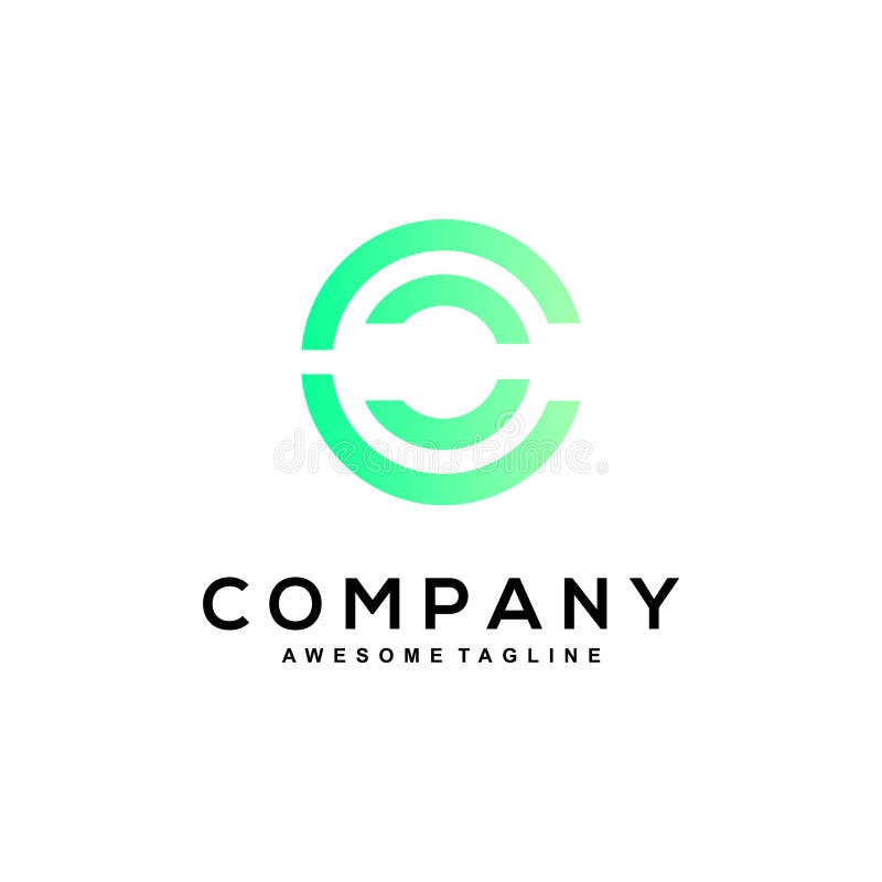 Letter C logo design stock vector. Illustration of icon - 336299198