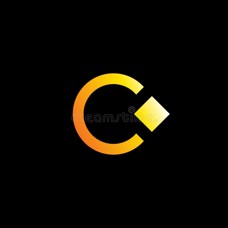 Letter C Logo Icon Design Template with Ring and Crystal Stock Vector ...