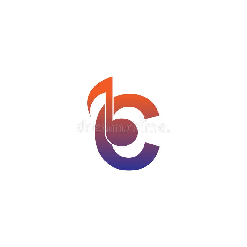 Letter C Logo Icon with Musical Note Design Symbol Template Stock ...