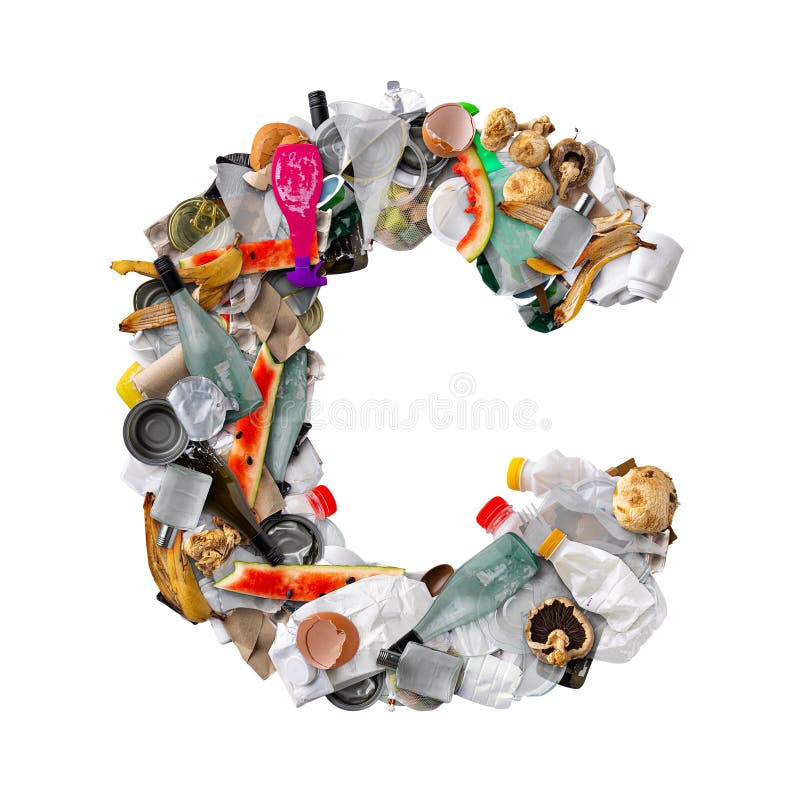 Letter C Made Trash Stock Photos - Free & Royalty-Free Stock Photos ...