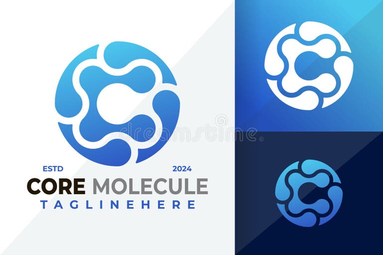 Letter C Molecule Tech Symbol Logo Icon Vector Design Illustration ...
