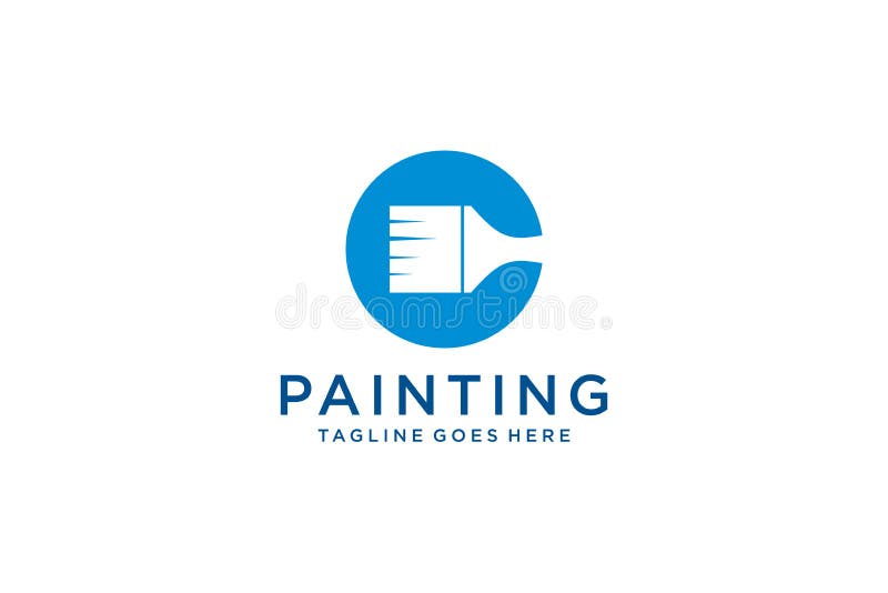 Letter C for Paint Logo, Paint Services Logo, Paint Logo Vector Stock ...