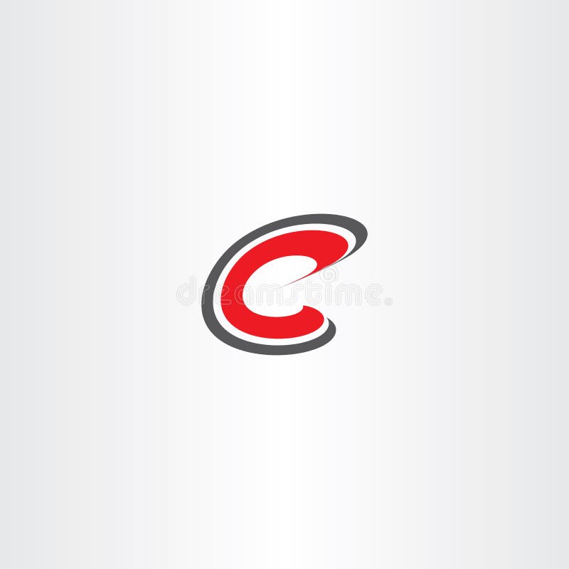 Letter C Red Sign Symbol Vector Icon Logotype Stock Vector ...