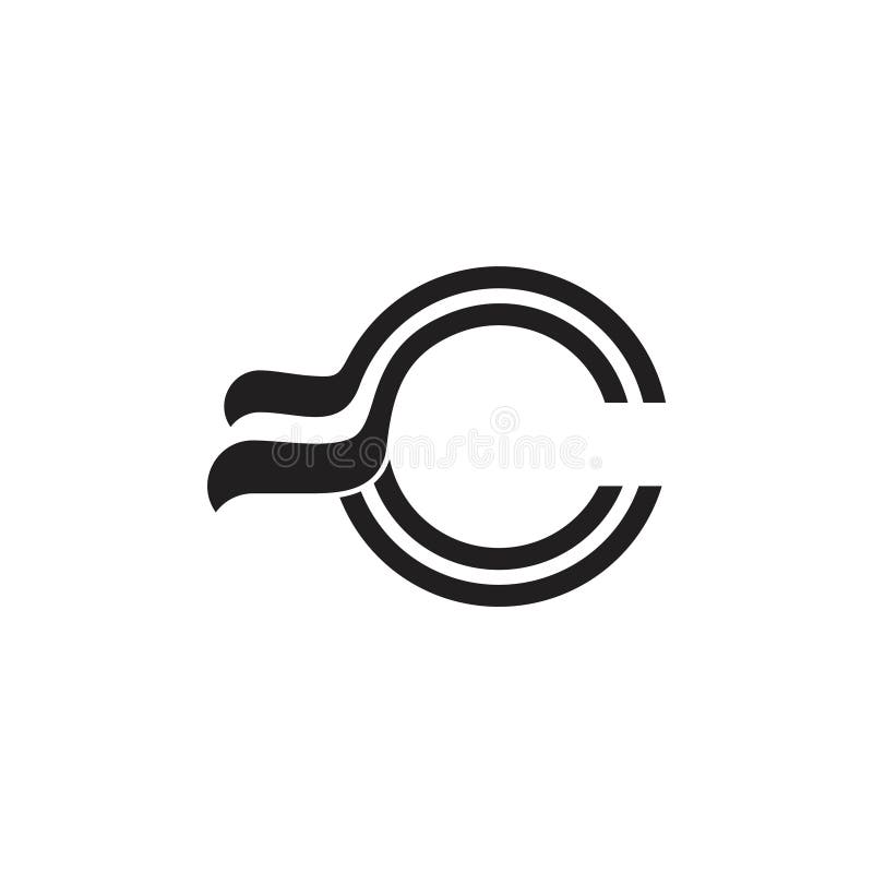 Letter C Ribbon Motion Logo Vector Stock Vector - Illustration of ...
