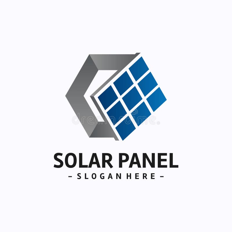 Letter C solar panel logo stock vector. Illustration of innovation ...